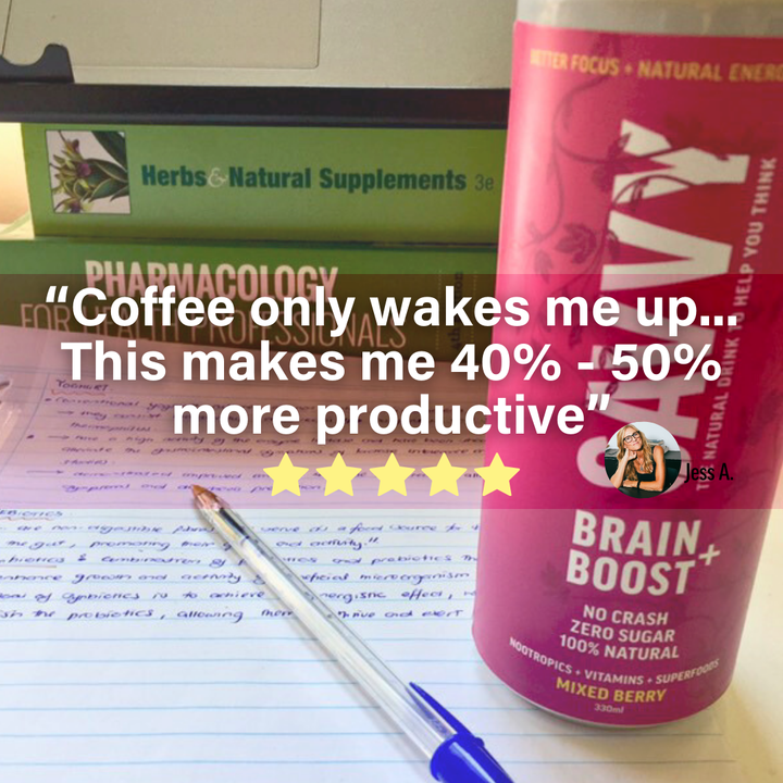 Savvy Brain Boost | Nootropic for Focus & Mental Clarity | Zero Sugar ...
